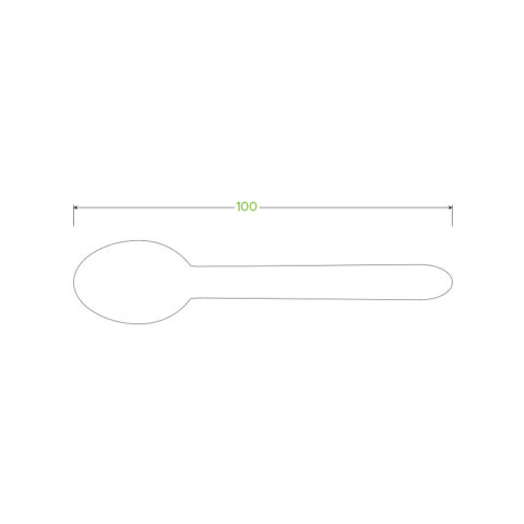 BioPak Wax Coated Wood Teaspoons - Enviromart - Enviromart