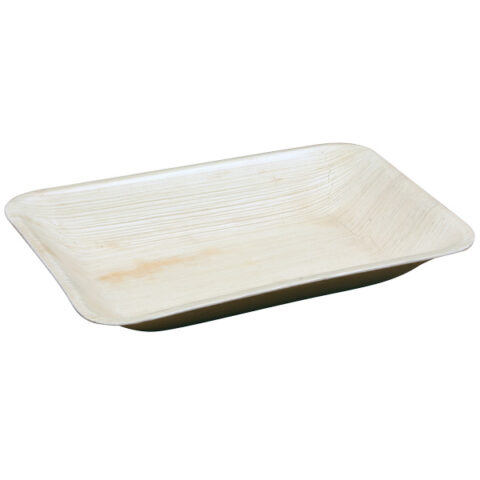 One Tree Retangular Palm Leaf Plates - Enviromart - Enviromart